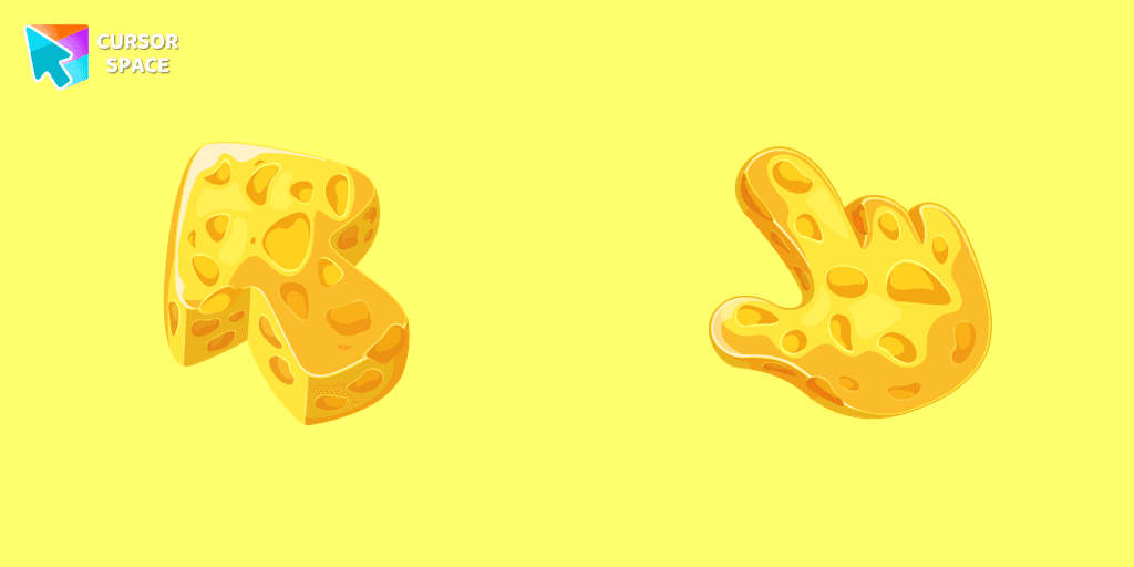 Cute Cursor Cheese Texture - Cursor Pack | Cursor Space